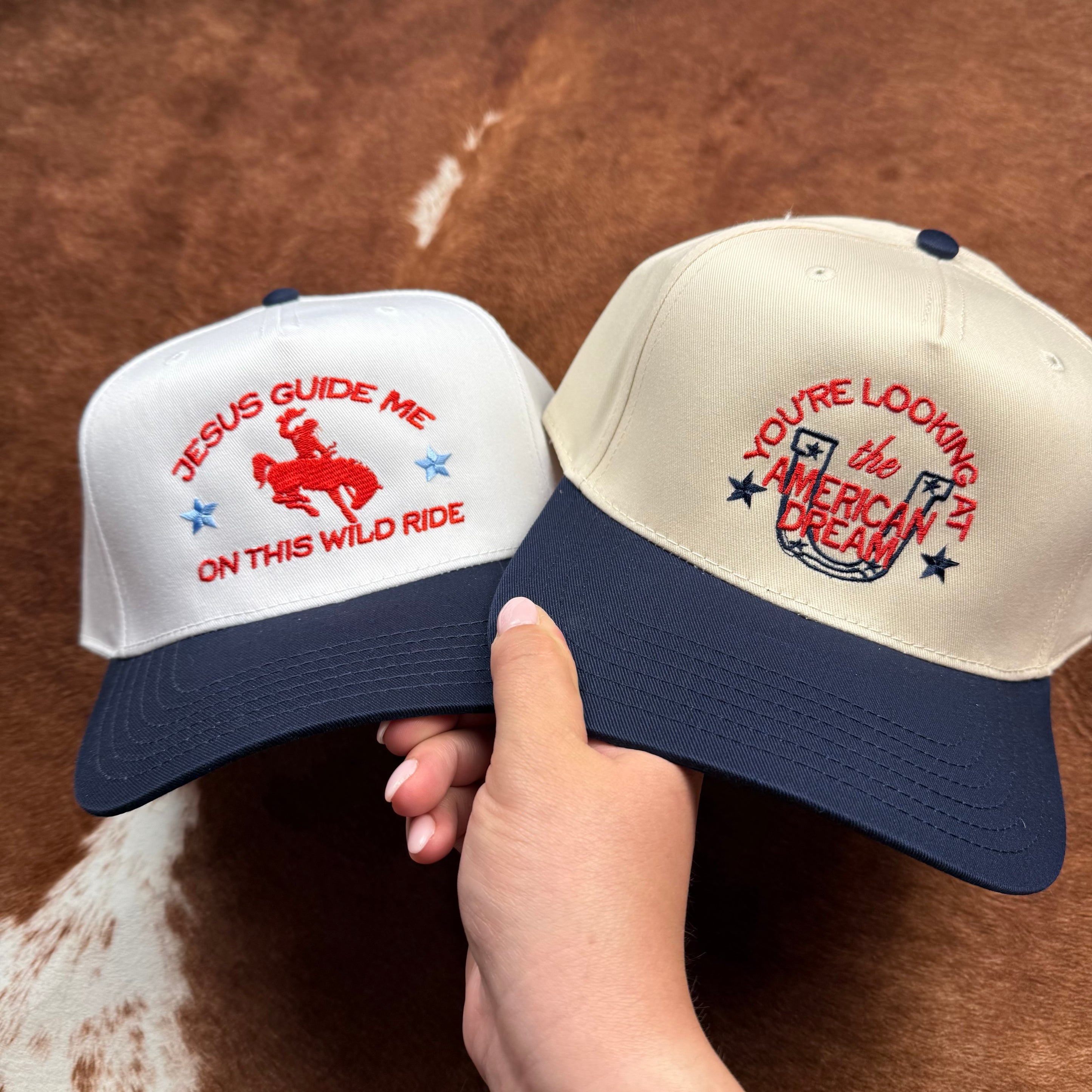 Jesus Guide Me Trucker Hat | Embroidered Western Faith-Based Hat ...